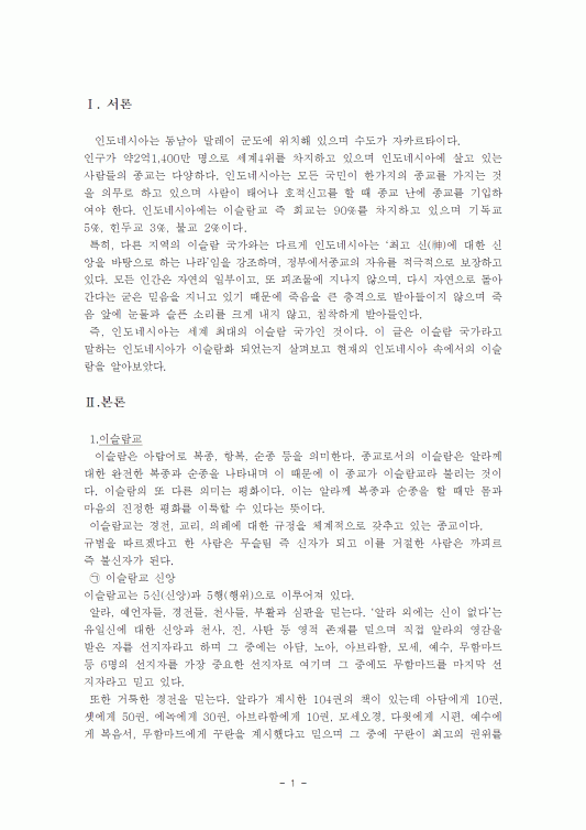 인도네시아의 이슬람화
