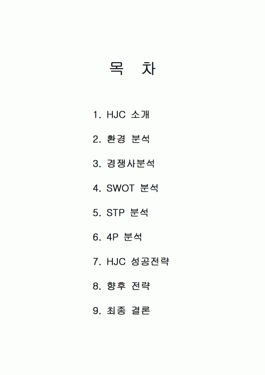 HJC(홍진크라운)의 해외진출 성공사례