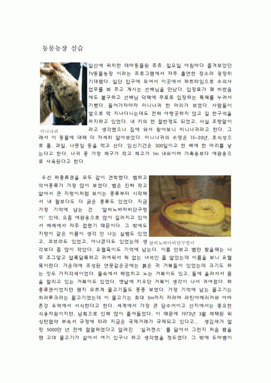 동물농장 실습