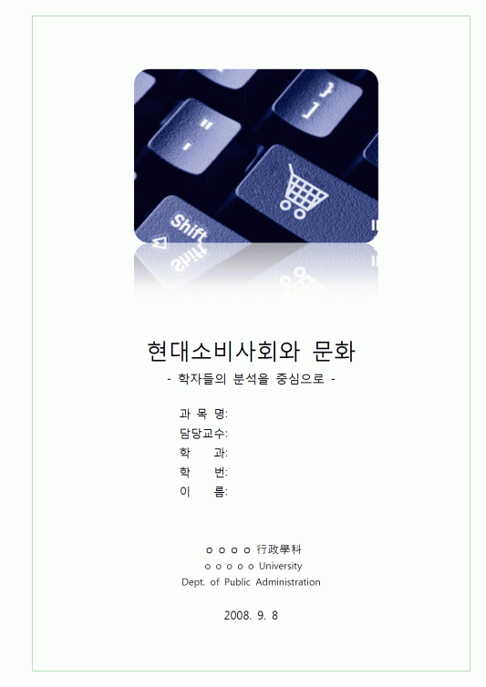 현대사회 소비문화와 신상녀
