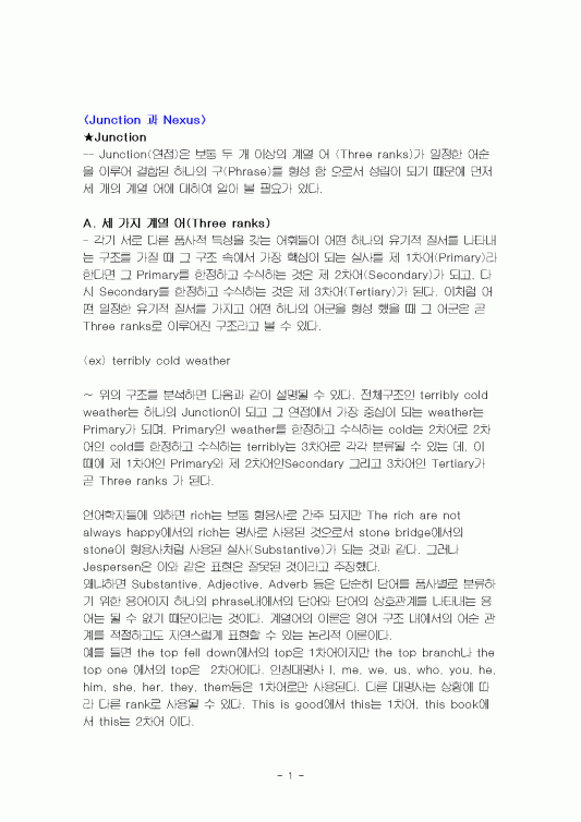 Junction and Nexus (연접과 넥서스의 차이)