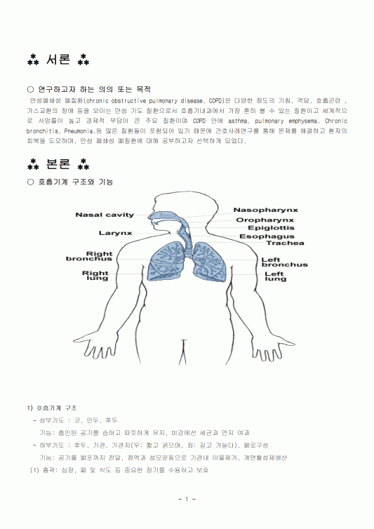 copd 폐렴 케이스