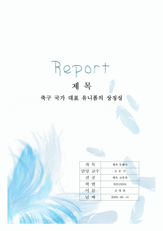 축구 국가대표 유니폼에 관한 모든 것