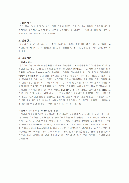 일반 물리 솔레노이드 실험