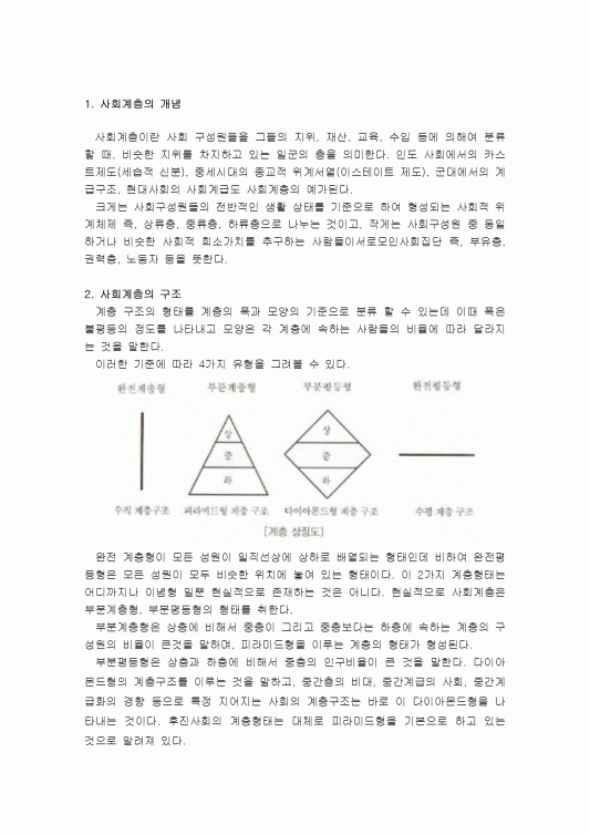 사회계층(교육사회)