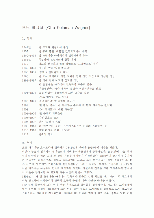 오토 바그너(Otto Wagner)