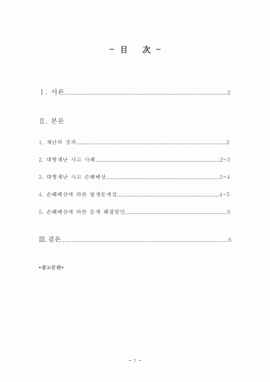 국가재난 손해배상 문제