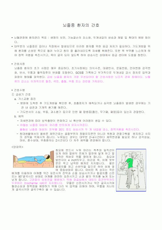 뇌졸중 재활 간호