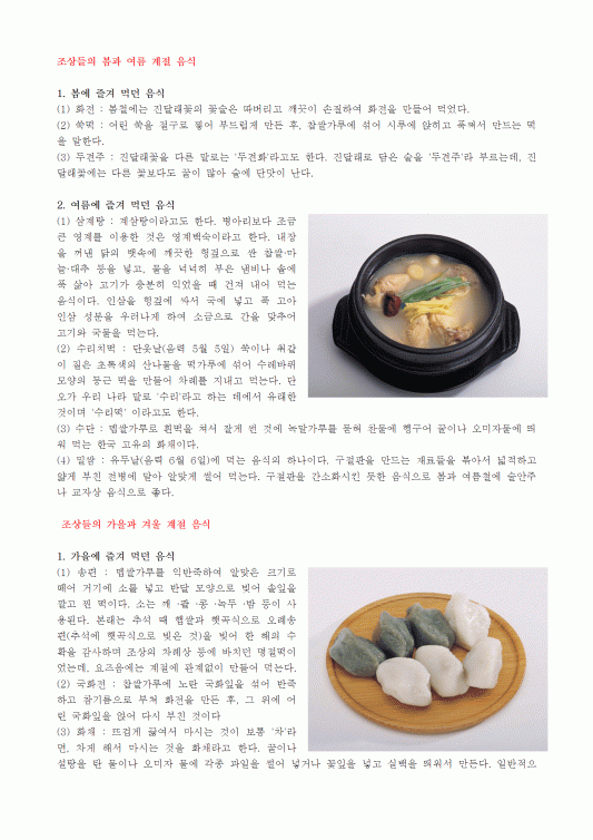 우리나라 의식주 전통