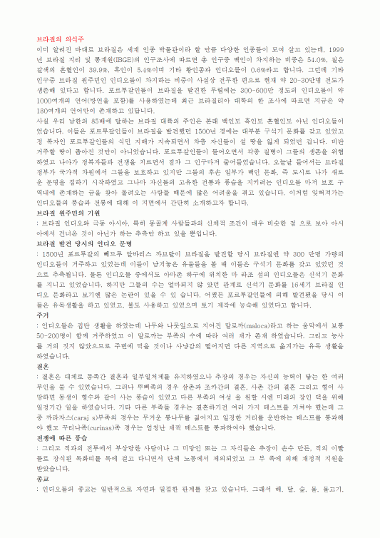 세계여러나라 의식주 전통