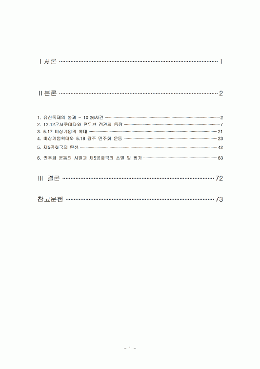 [사회과학] 제5공화국