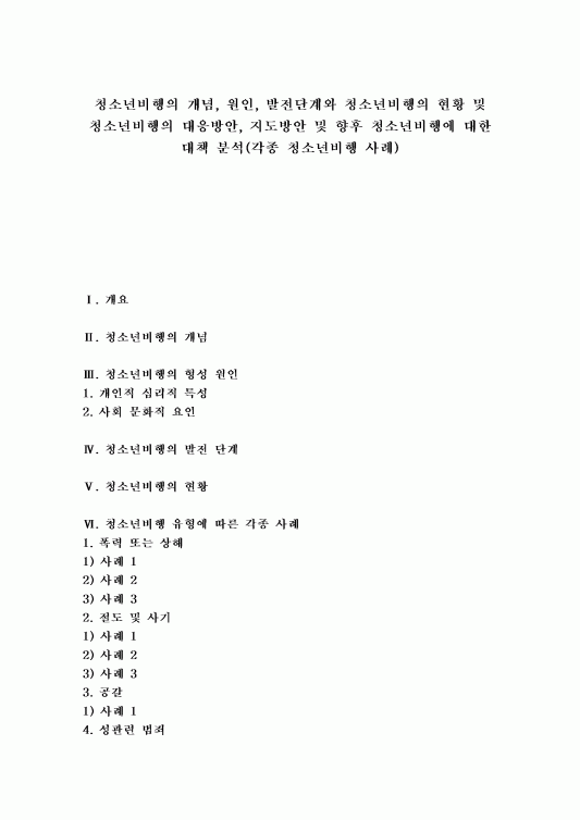 [청소년비행][비행청소년]청소년비행의 개념, 청소년비행의 원인, 청소년비행의 발전단계, 청소년비행의 현황, 청소년비행의 대응방안, 청소년비행의 지도방안, 청소년비행에 대한 대책 분석(각종 청소년비행 사례)