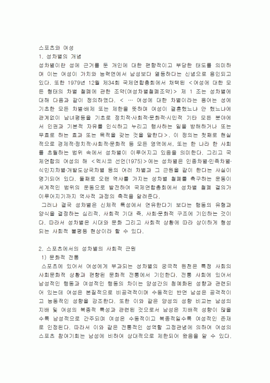 스포츠와 여성