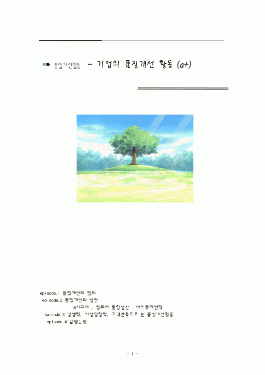 품질개선활동