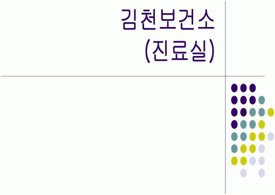 [간호학]지역사회보건소실습