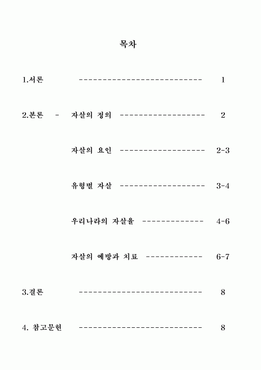 자살과 관련하여.