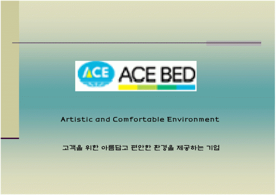 에이스 침대에 관하여 그성공의 의미