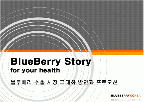블루베리 일본 수출 시장 극대화 방안과 프로모션