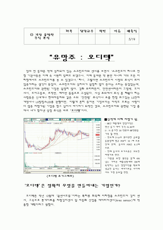 가장 유망한 주식