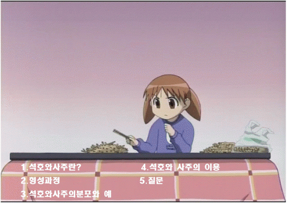 석호와 사주에 관하여