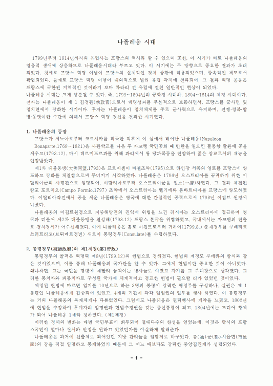 나폴레옹 시대