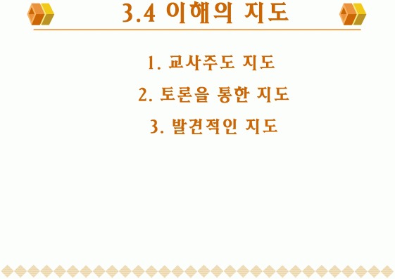 [수학교육론]이해의 지도ppt