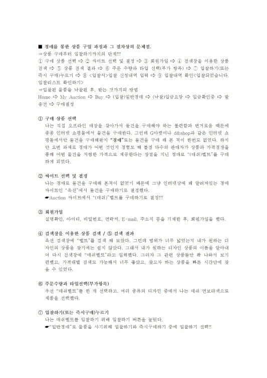 경매 개념, 이용절차 및 문제점