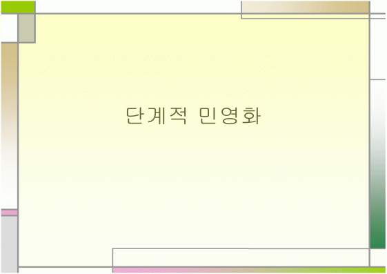 [사회과학] 단계적 민영화