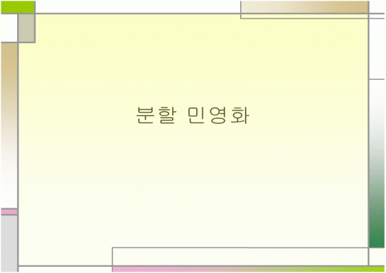 분할 민영화 레포트 자료