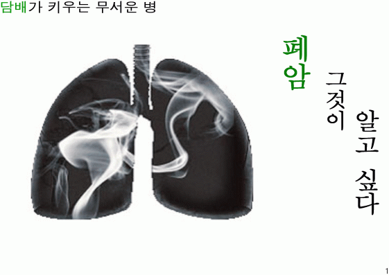 폐암에관하여
