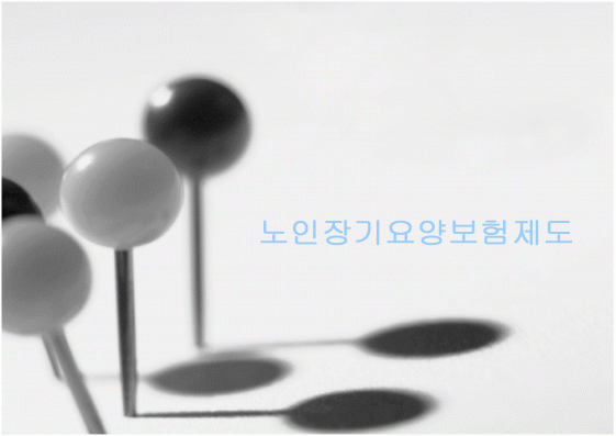 [사회과학] 노인장기요양제도