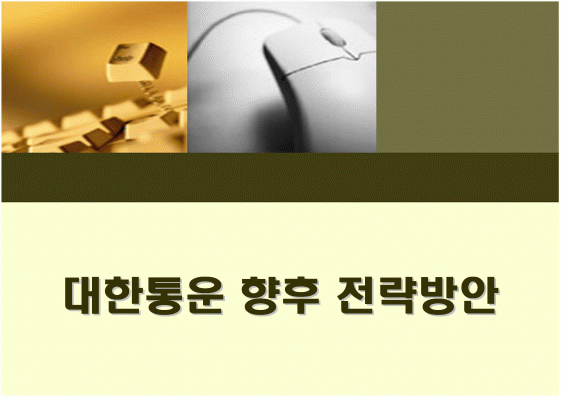 전략적 혁신을 위한 대한통운의 향후 전략방안