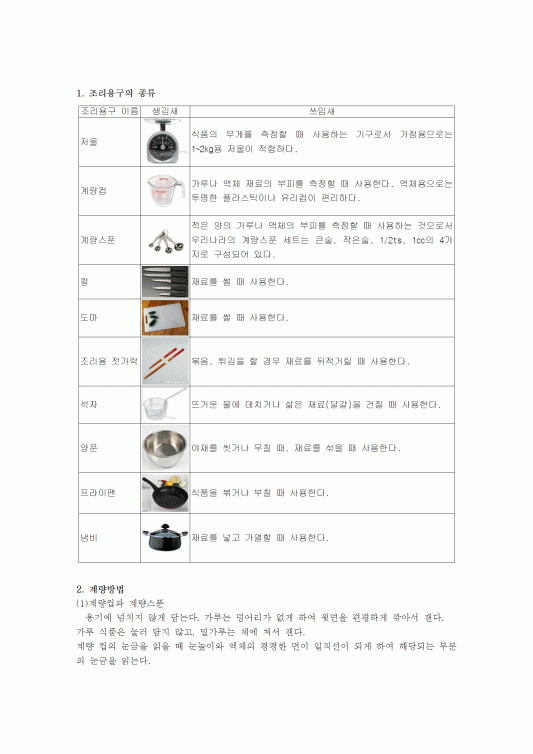 초등 실과 조리 실습 교육 식품교육 영양교육