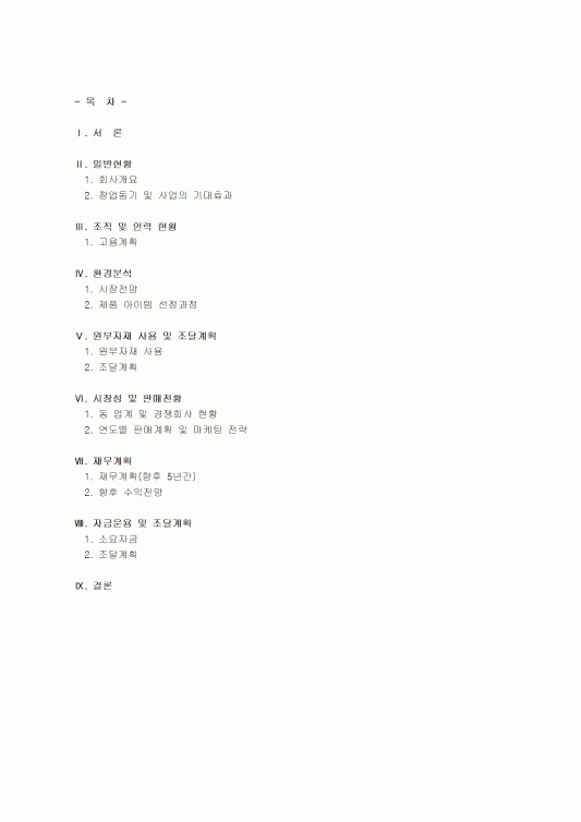 [벤처창업론]새싹을 재료로 한 웰빙음식 전문점 창업계획서