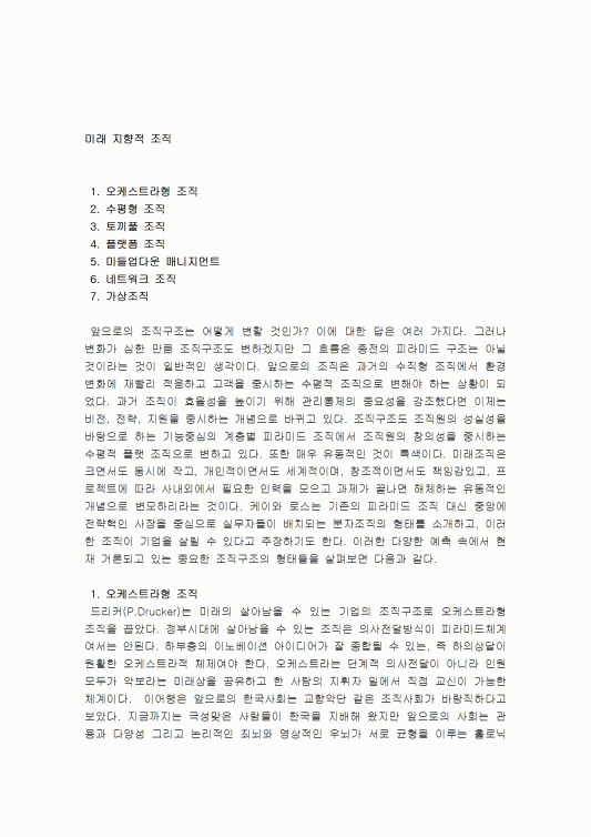 미래 지향적 조직