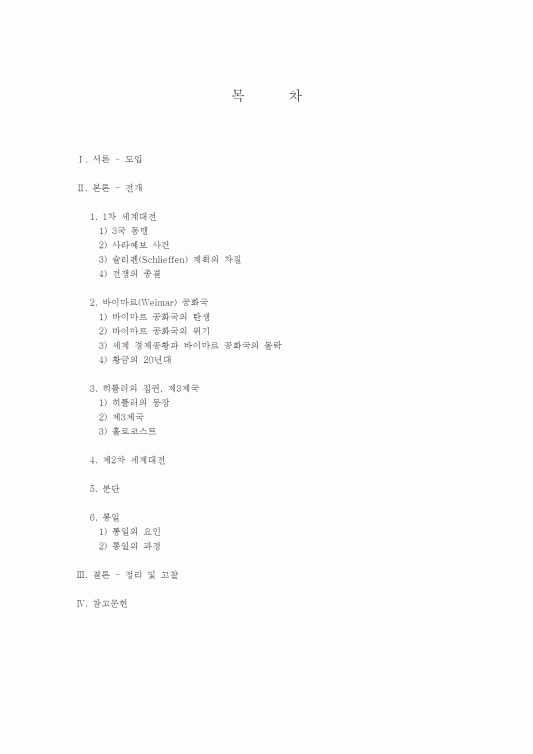 [세계사] 20세기 이후 독일사