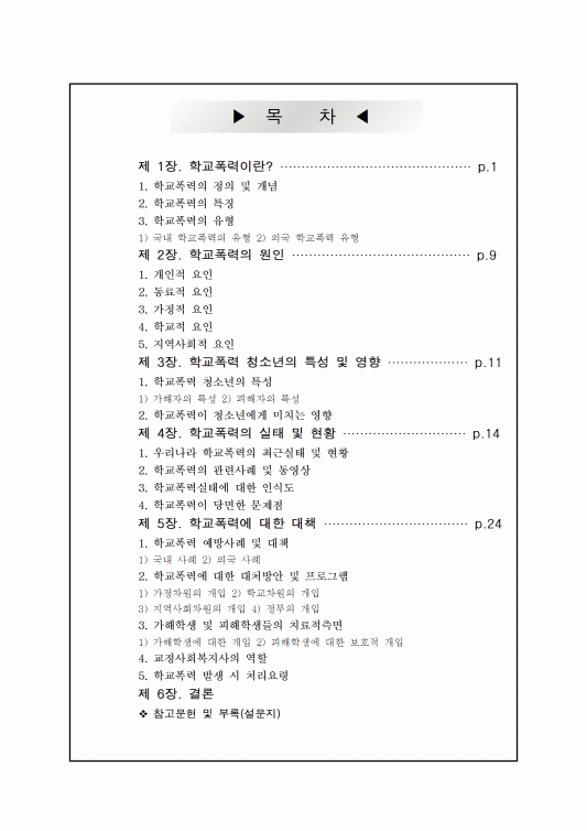 청소년복지 학교폭력