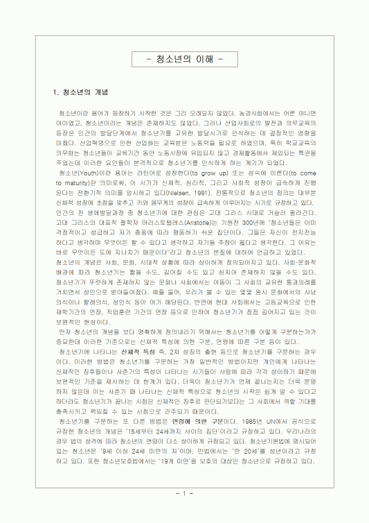 청소년의이해