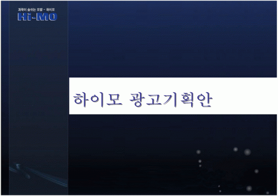 하이모 광고기획안