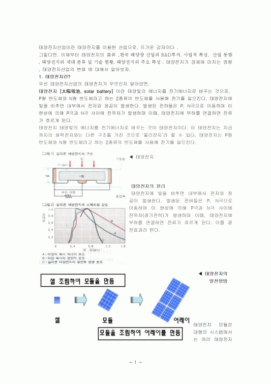 [태양전지] 태양전지산업의 현황과 전망