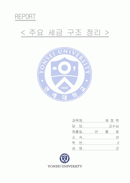 우리나라 주요 세금(부가가치세, 소득세, 법인세)의 구조 정리