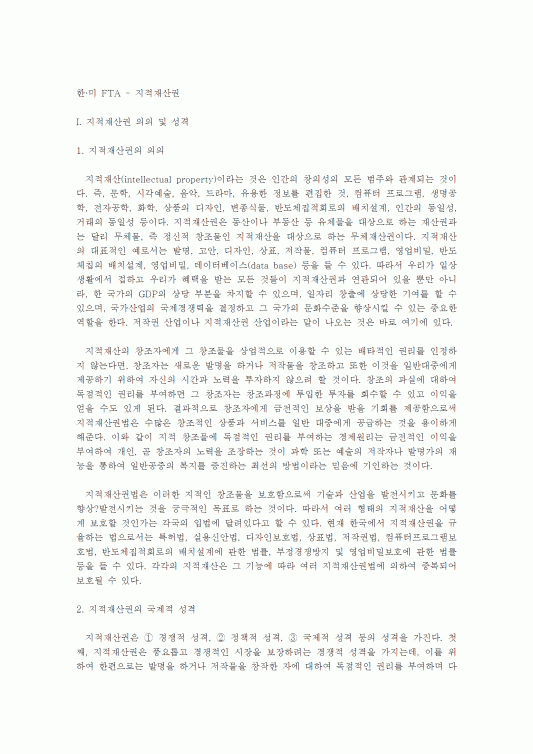 한미 FTA지적재산권