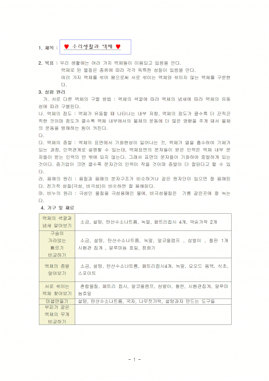 우리주위의 물질