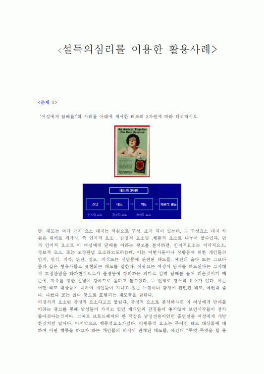설득의 심리학을 이용한 다양한 활용사례자료