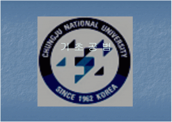 기초공법의 종류 및 요약 설명