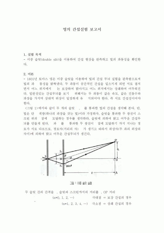 영의 간섭 실험