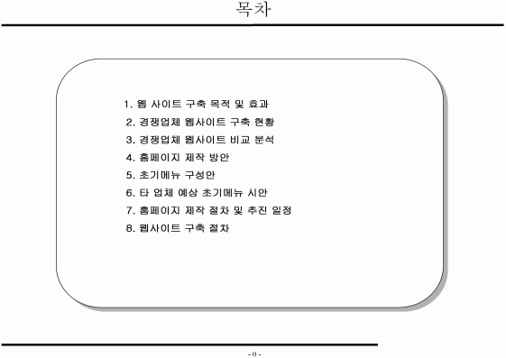 홈페이지 제안서