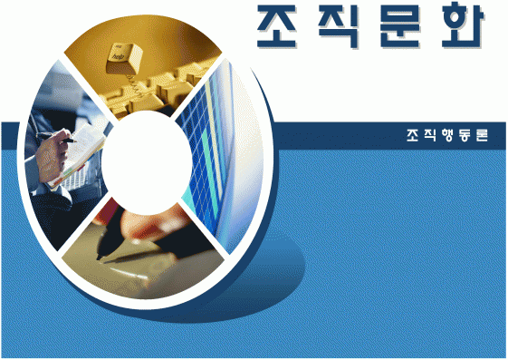 조직행동론 조직문화