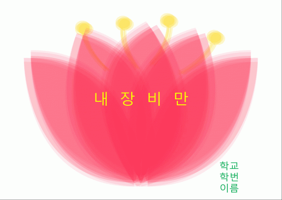 내장지방 레포트 자료