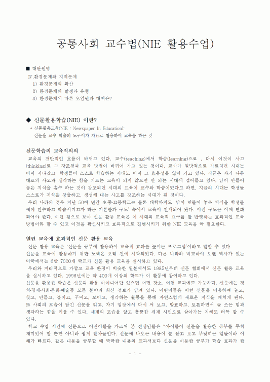NIE 활용수업안